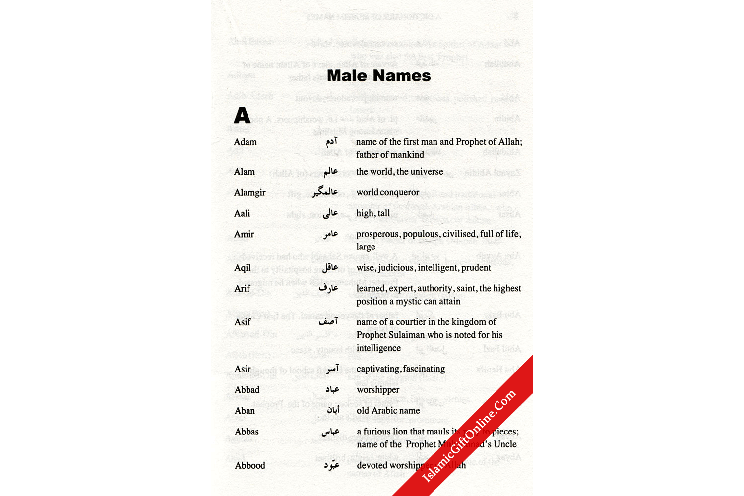 dictionary-of-muslim-names